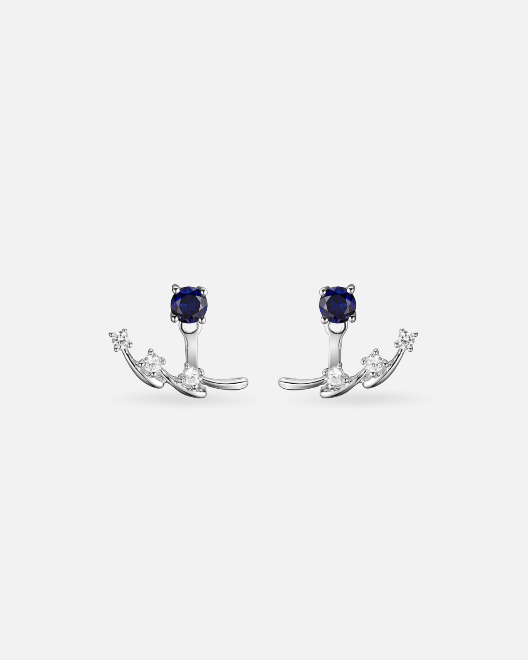 Boucles d’oreilles Saphir Trilogie Argent 925 – Pierres Bleues ...
